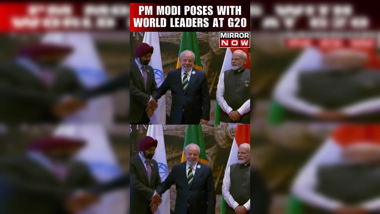 PM Modi Poses With World Leader At G20 Summit