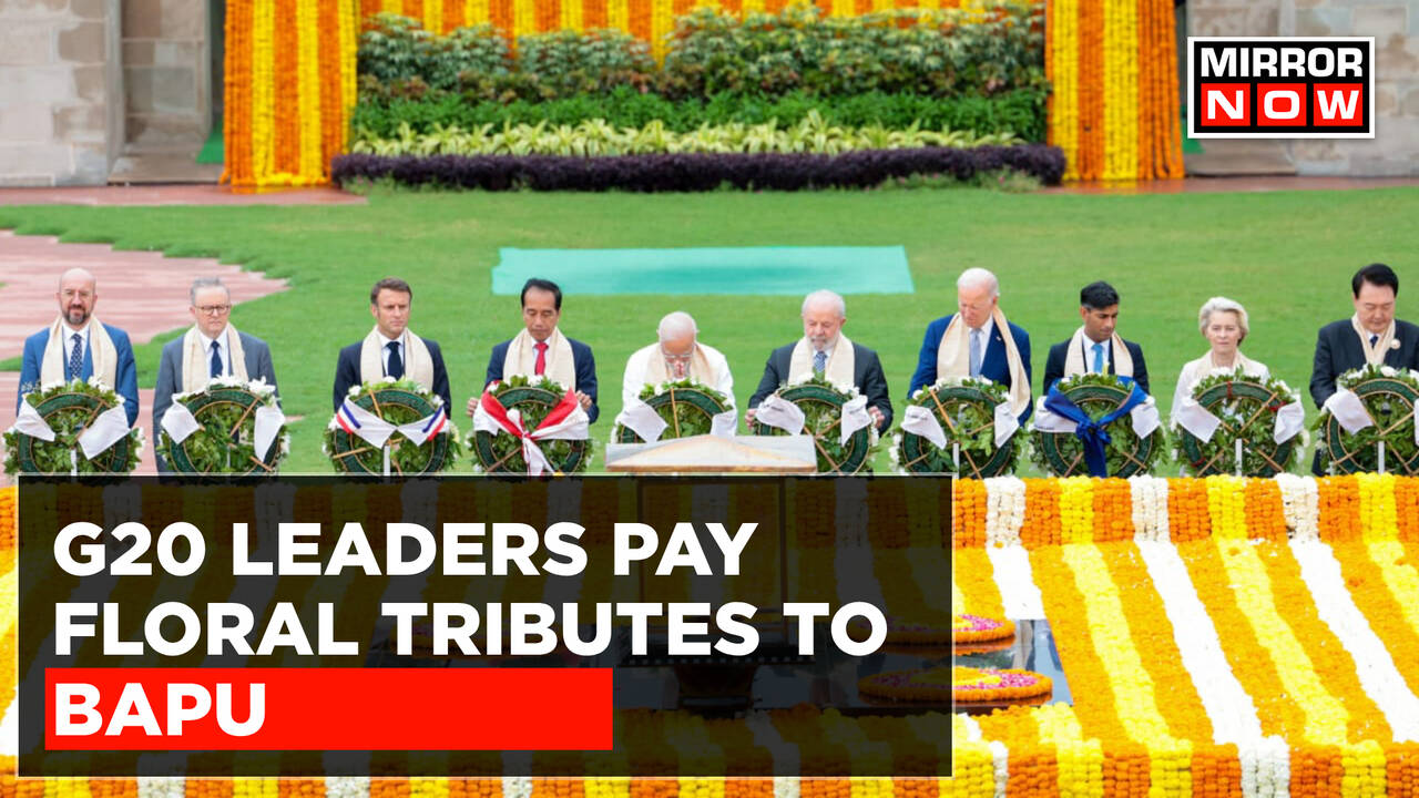 G20 Summit In Delhi: World Leaders Pay Floral Tributes To Mahatma ...