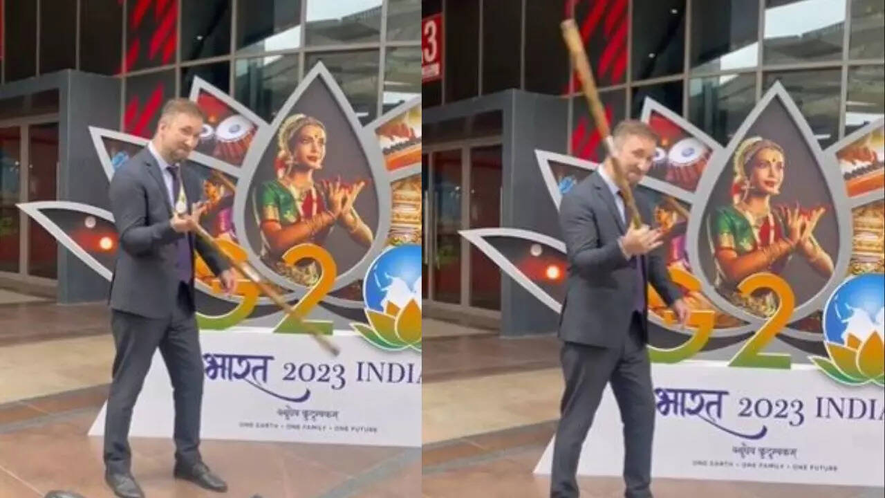 Russian Diplomat Dmitry Solodov's Stick Stunt At G20 Venue Impresses ...