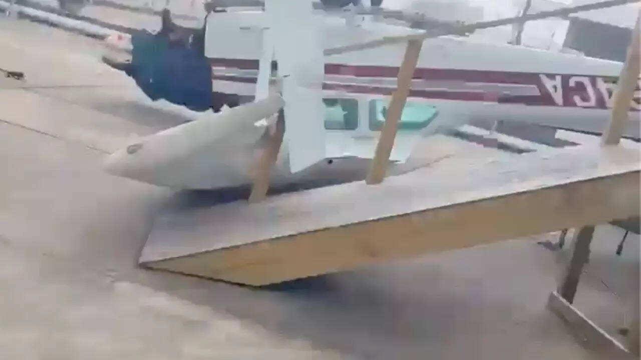 Viral Video: Powerful Winds Flip Plane Over At Louisiana Airport ...