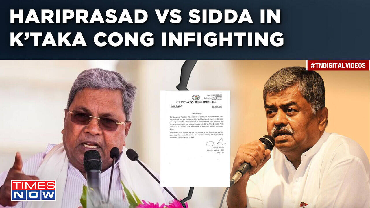 Karnataka Congress Infighting: Hariprasad VS Sidda Heats Up. What ...