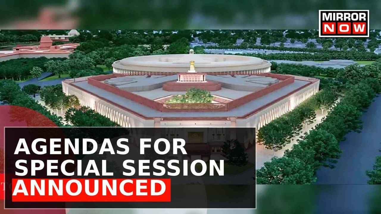 Govt Announce Agenda For Special Session Of Parliament, '75-Year ...