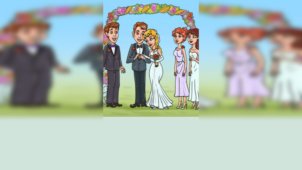 Only A Smart Brain Can Spot Who Is The Alien In Wedding Picture Within ...