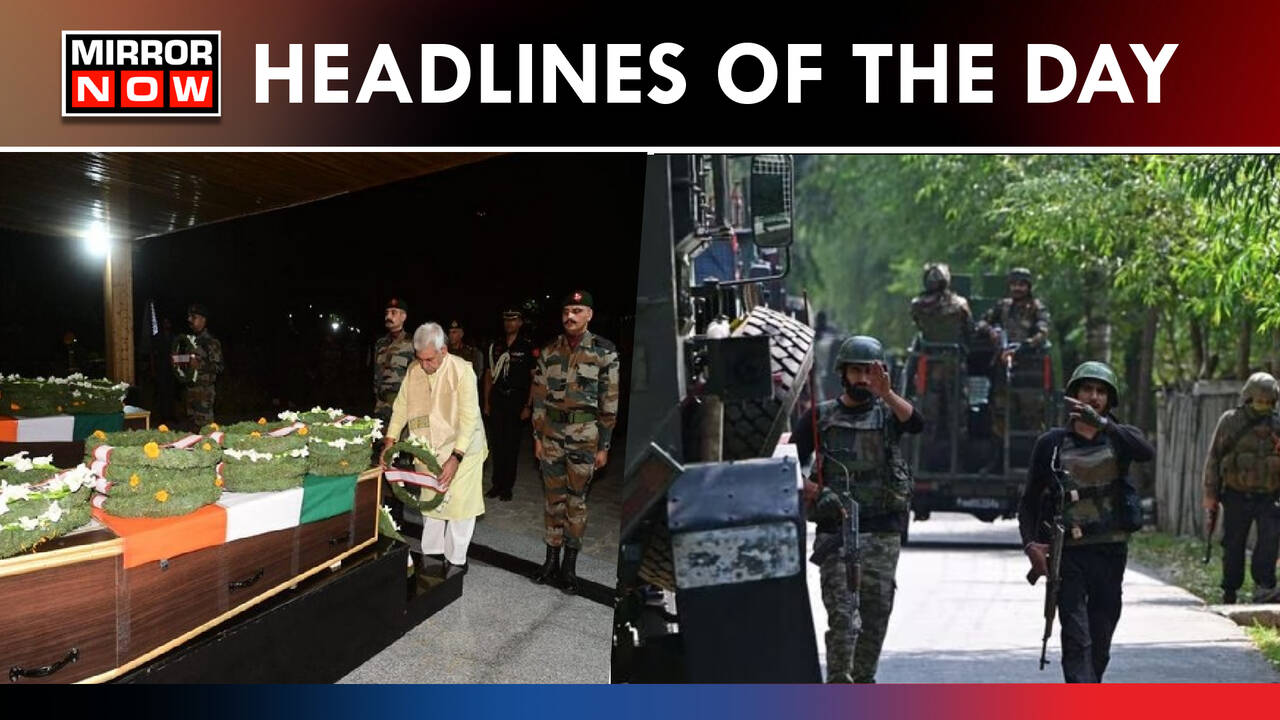 Counter-Terror Operation Underway In Anantnag | Drones Used To Nab ...