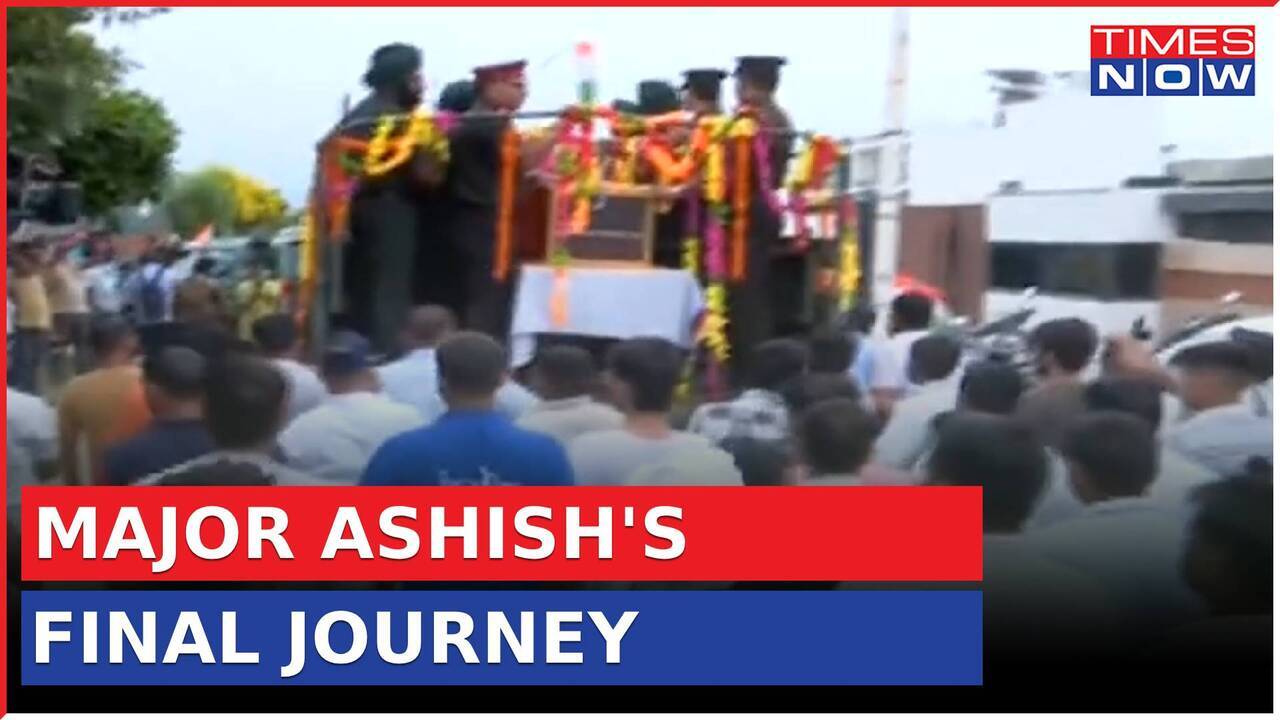 Major Ashish's Final Journey: Family Bids Farewell, Nation Mourns Its ...