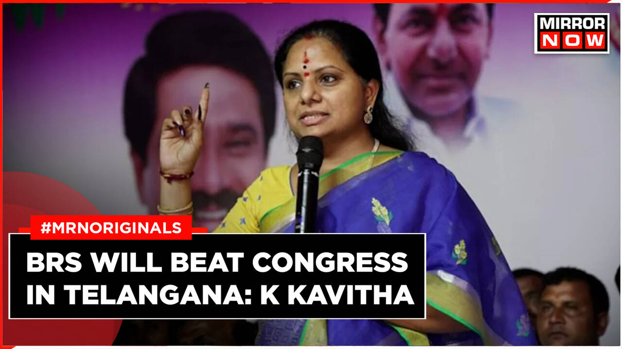 Telangana MLC K Kavitha Confident BRS Will Defeat Congress, Attacks Rahul and Sonia Gandhi ...