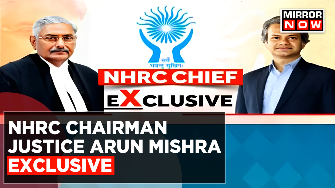 NHRC Chairman Justice Arun Mishra In Conversation With Nikunj Garg ...