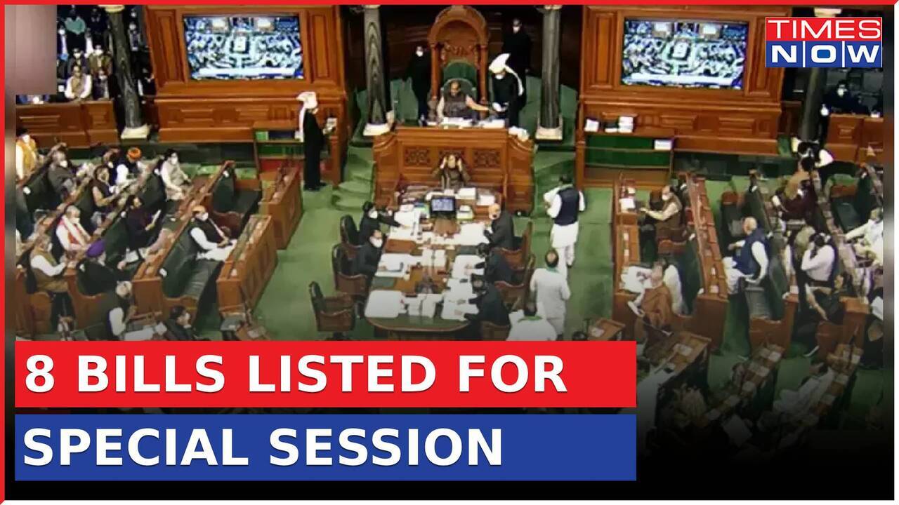 Special Session To Start Today | Govt Lists 8 Bills For 5-Days Special ...