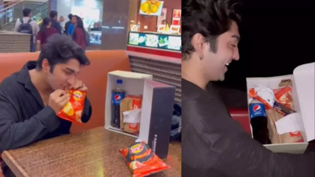 Man Smuggles Food And Drinks Into Theatre In Viral Video, Garners Over ...