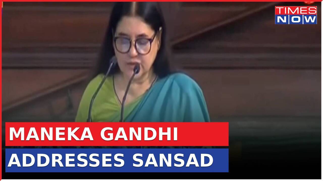 Maneka Gandhi Addresses Parliament As MPs Across Party Lines Assemble ...