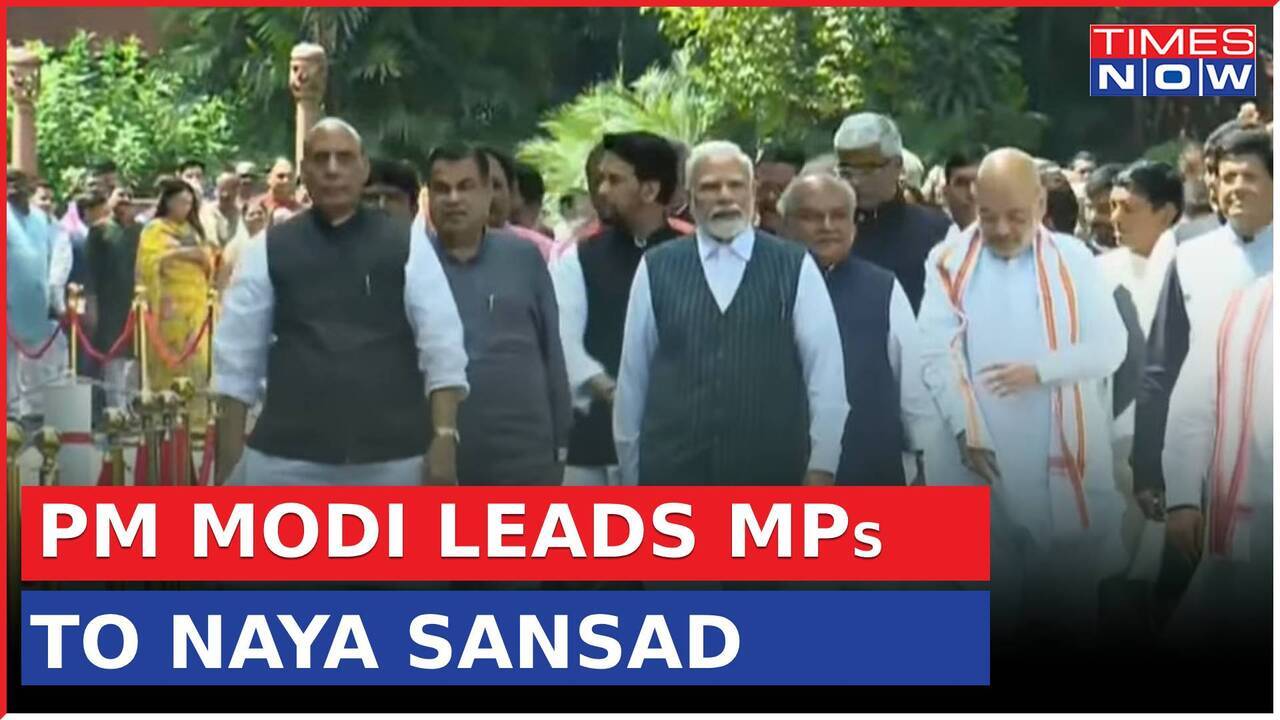 New Parliament | PM Modi Leads MPs To 'Naya Sansad,' India Steps Into ...