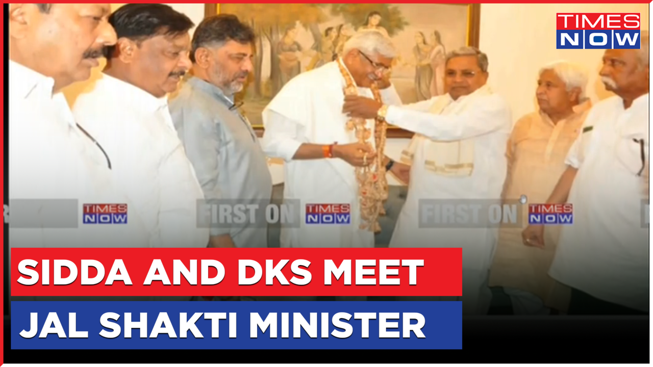 Breaking News | Siddaramaiah & DK Shivakumar Meet Jal Shakti Minister Over Cauvery Water Row ...