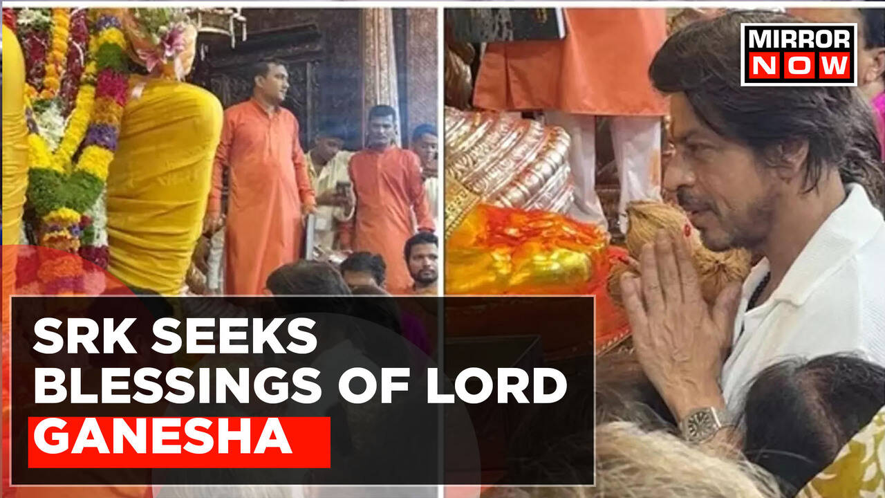 Shah Rukh Khan Visits Lalbaugcha Raja In Mumbai And Offer Prayers To Bappa | Ganesh Festival ...