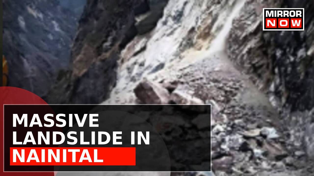 Massive Landslide In Nainital, 2 Storey House Collapse | No Loss Of ...