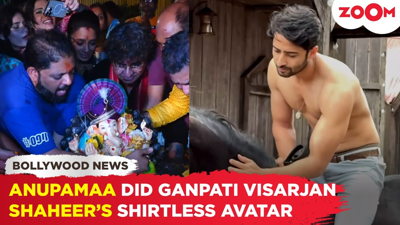 Anupamaa's Team Bid Farewell to Ganpata Bappa, Shaheer Sheikh's ...