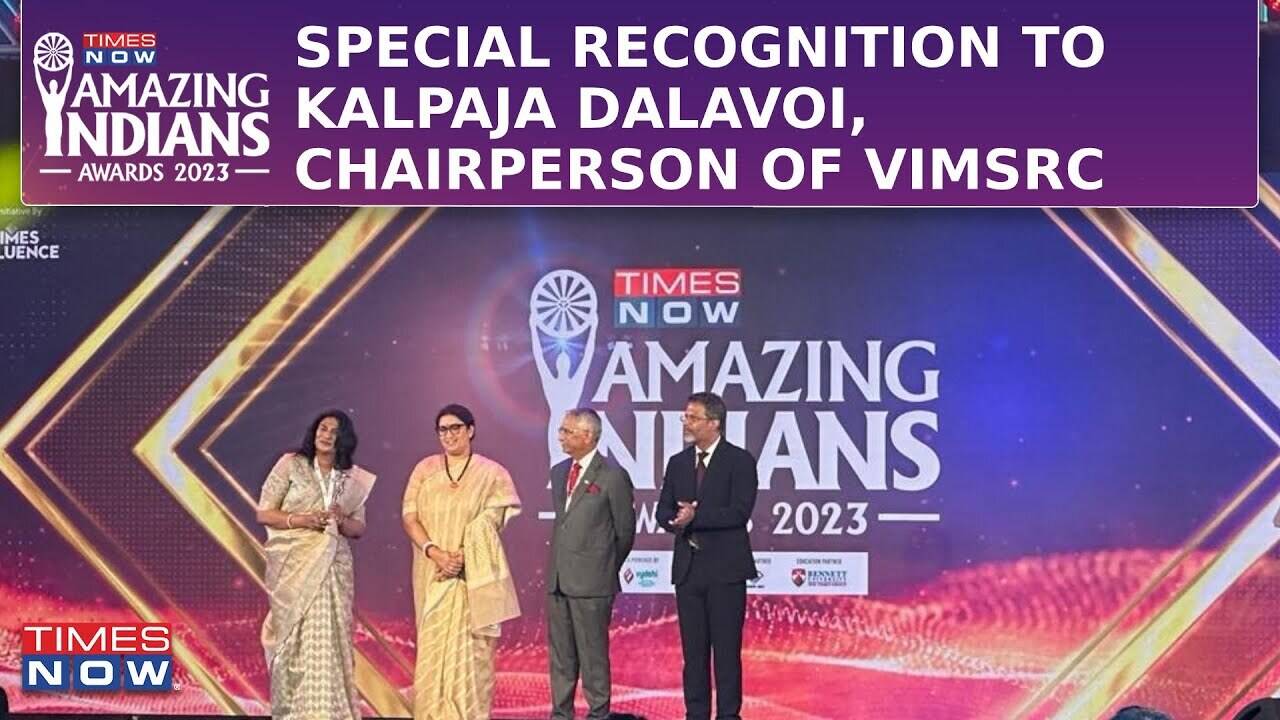 Times Now Amazing Indians Awards 2023: Special Recognition To Kalpaja ...