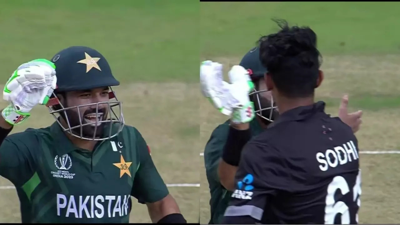 Watch: Mohammad Rizwan Hugs Ish Sodhi, Celebrates With NZ Spinner After ...