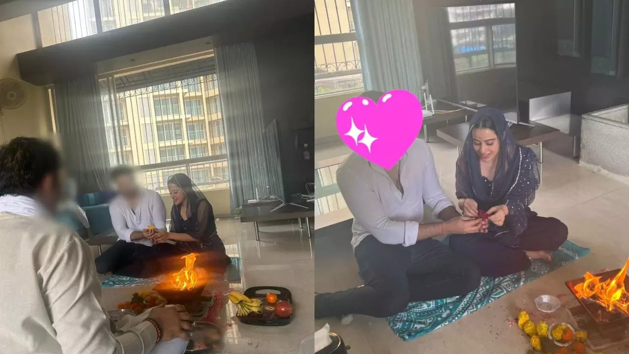 Urfi Javed Rokafied? Telly Diva's New Pics Performing Hindu Rituals ...