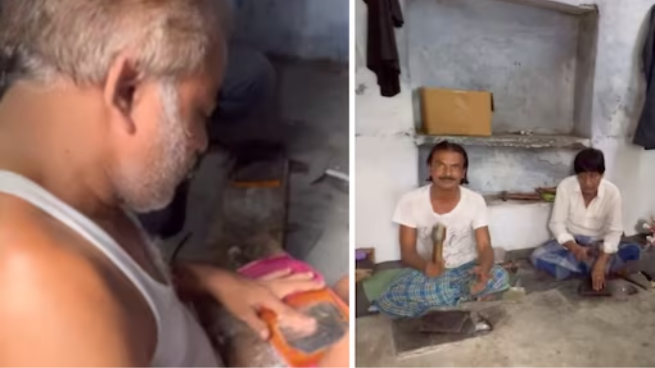 Viral Video Showing How Silver Vark Coated Sweets Like Kaju Katli Are ...