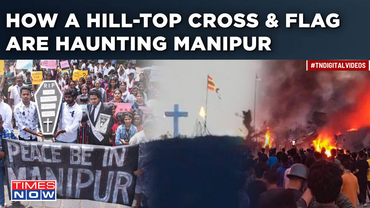 Manipur’s Sacred Hill ‘Desecrated’ By Cross, ‘Insurgent’s Flag’| Ethnic ...