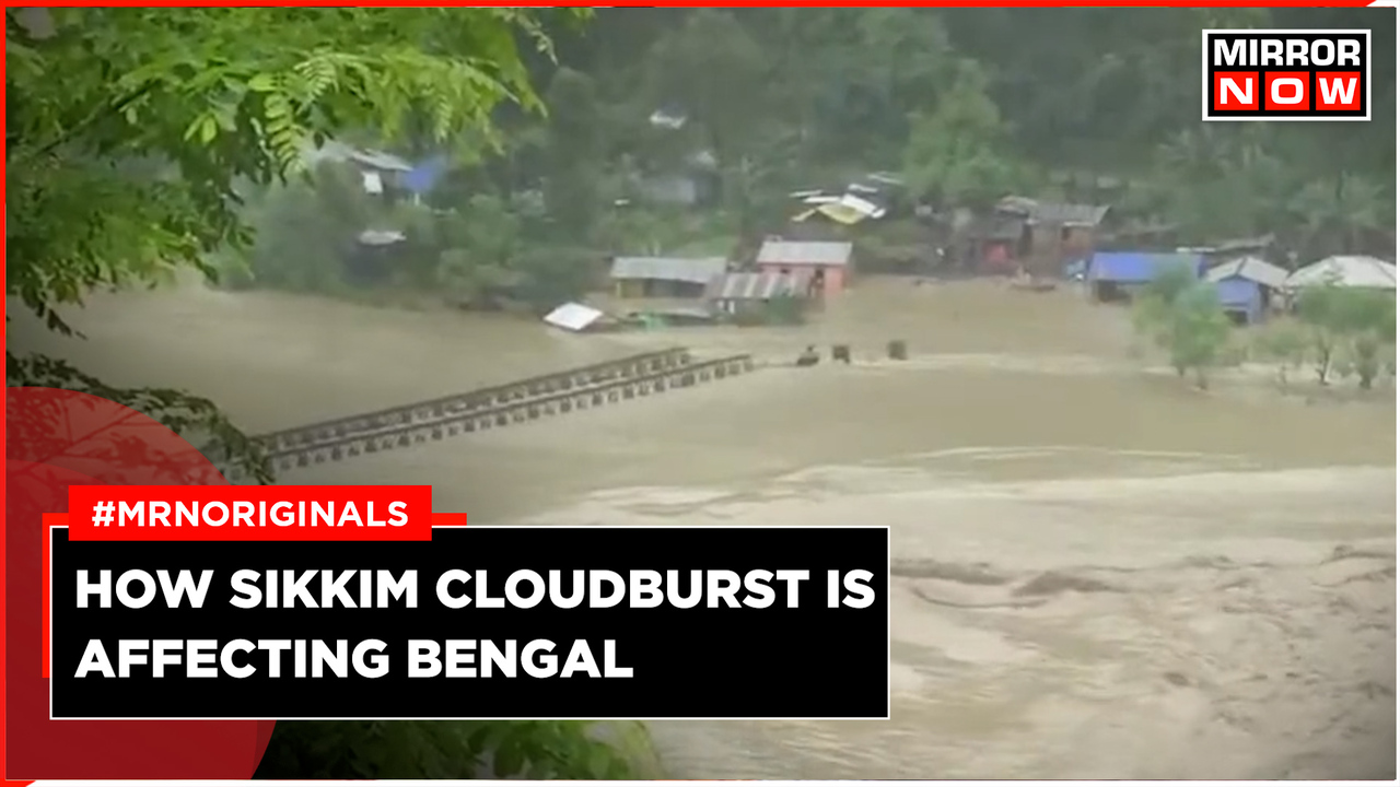 Flash Floods In Several Areas Of West Bengal After Heavy Rain, Sikkim Cloudburst | Times Now