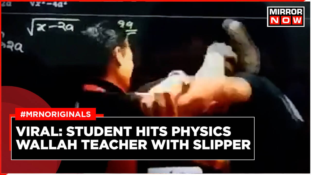 Student Thrashes Physics Wallah Teacher With Slipper, Video Goes Viral ...