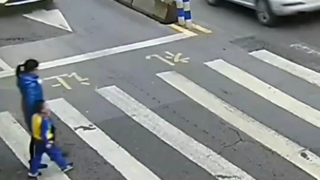 Little Boy Kicks Car That Hit His Mother, Viral Video Touches Hearts ...