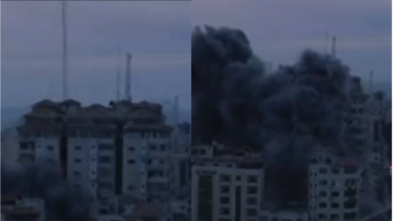 Caught On Camera: Israeli Forces Destroy Palestine Tower In Gaza ...
