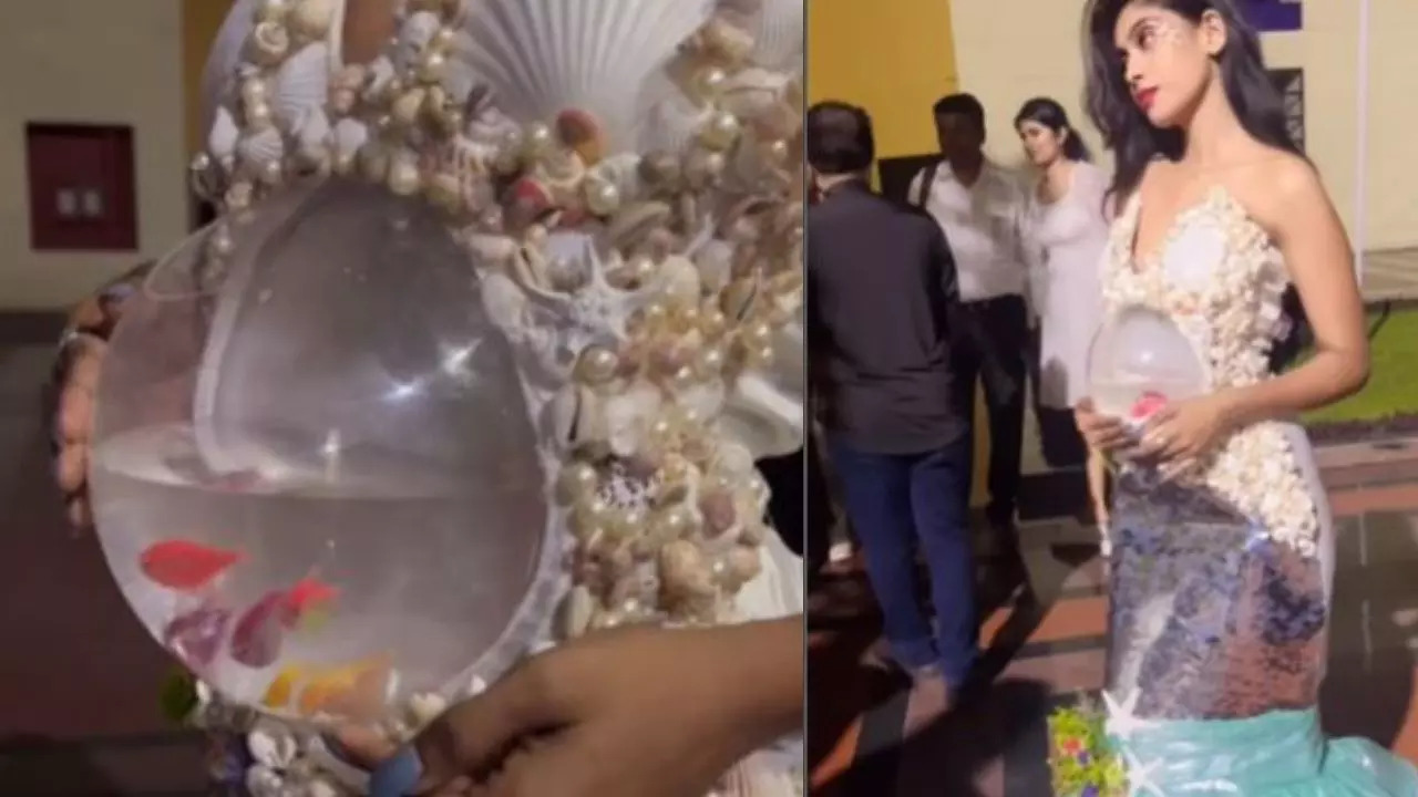 Model Wears 'Live Fish' Costume During Ramp Walk In Chennai, Netizens ...