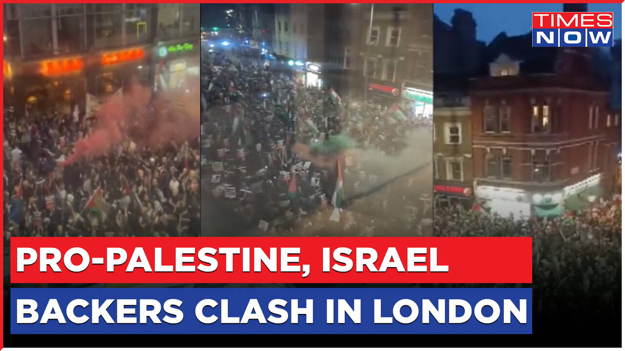 World News | Protest Erupts In London | Pro-Palestine, Israel ...