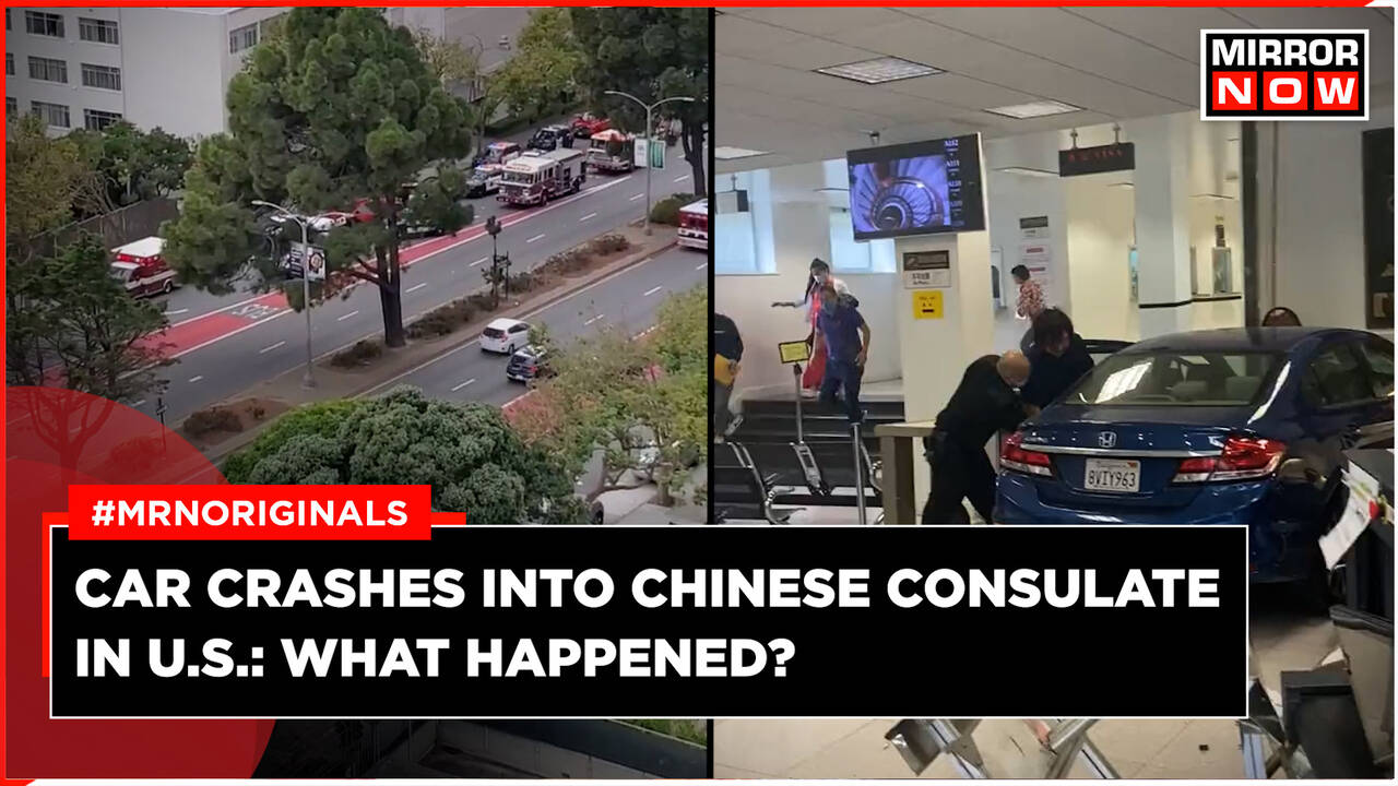 Shocking | Car Crashes Into Chinese Consulate In San Francisco | Driver ...