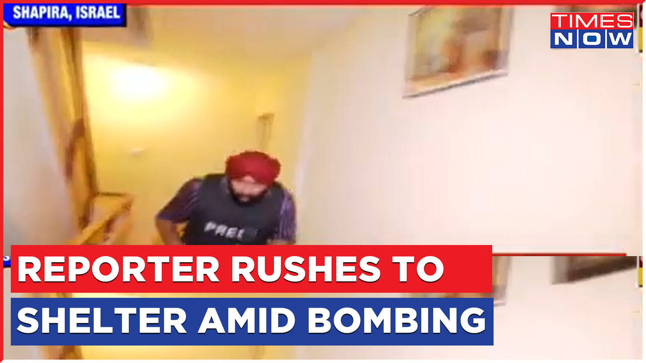 Reporter Runs To Bomb Shelter As Bombing Takes Place While He Reports ...