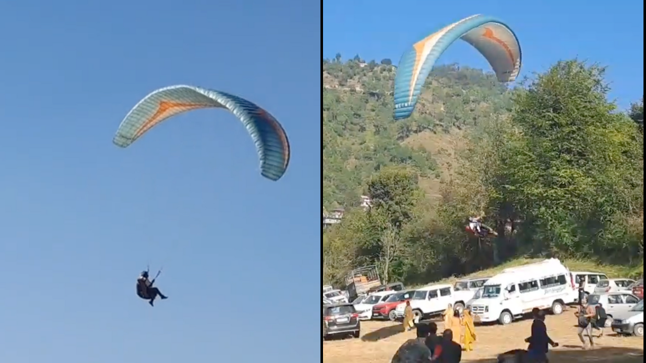 Viral Video Shows Shimla Flying Festival Paraglider Crash Landing Into ...