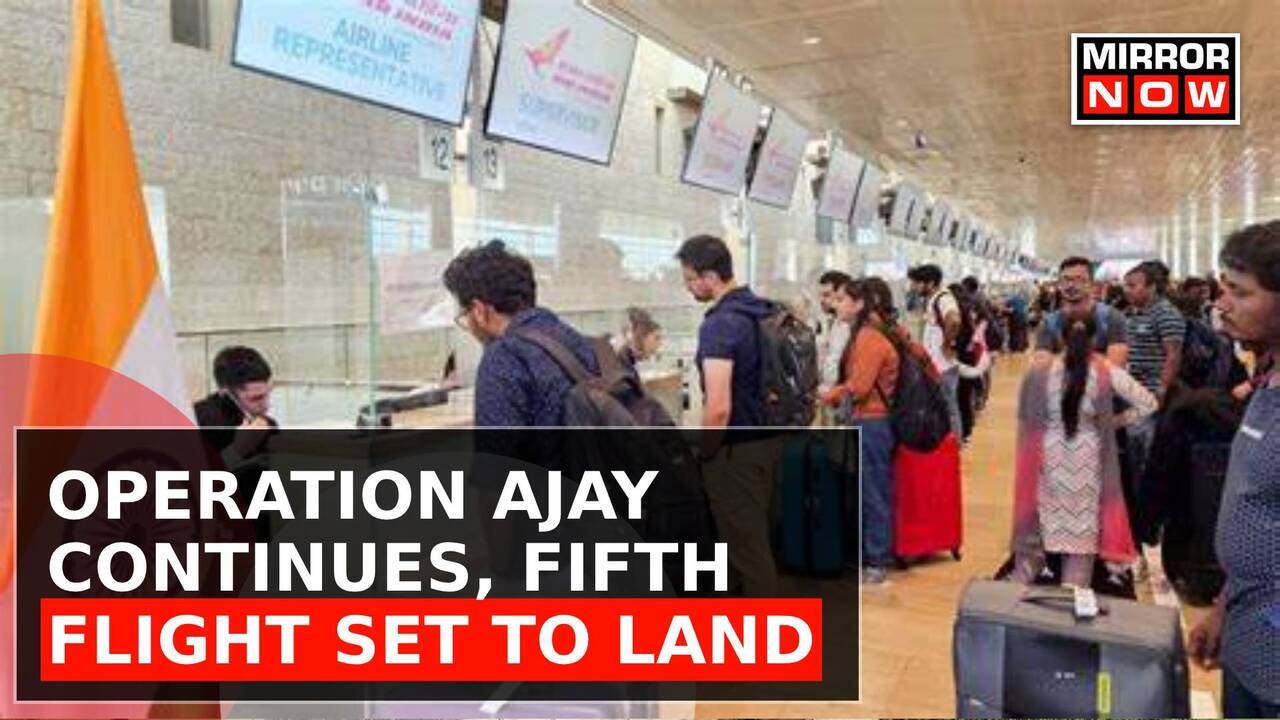 Israel-Hamas | India's Operation Ajay At Full Swing, 5th Flight Set To ...