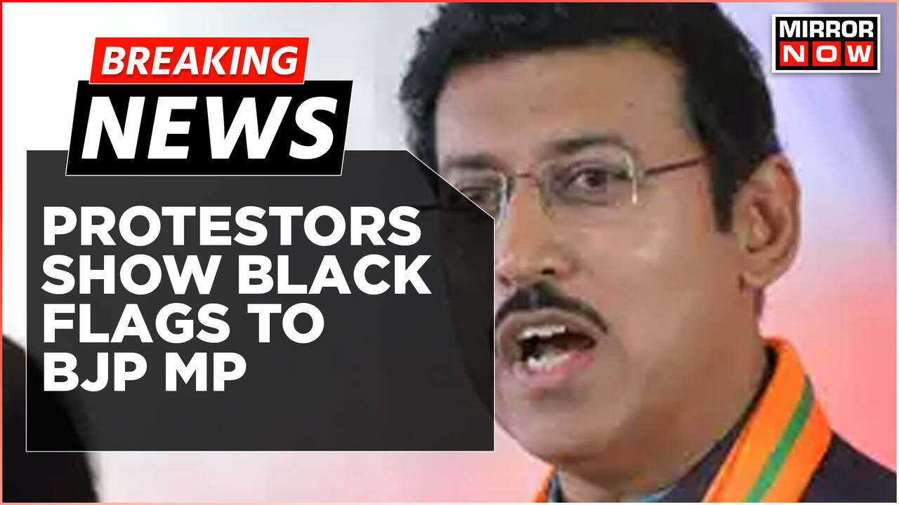 Breaking News | Protestors Show Black Flags To BJP MP Rajyavardhan ...