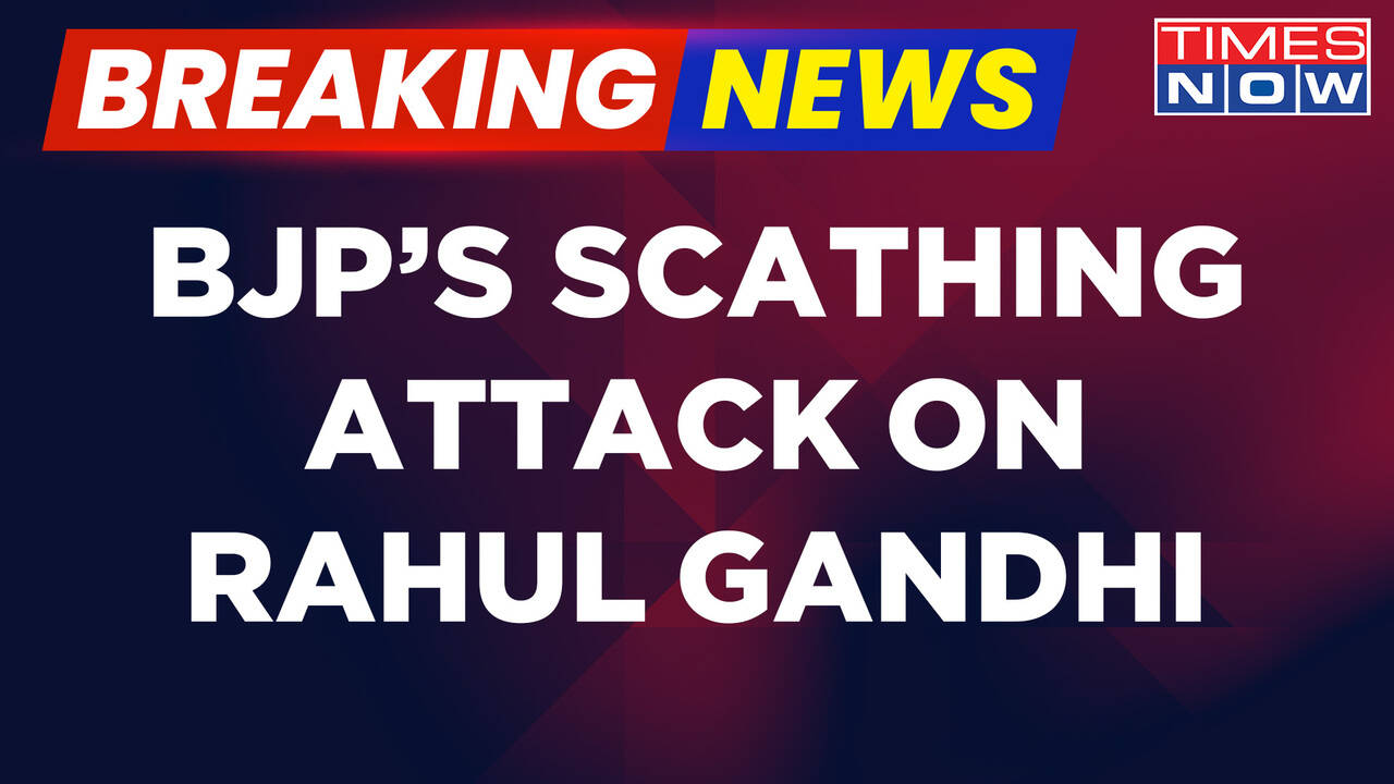 Breaking News | BJP Attacks Rahul Gandhi With New Poster Over His ...