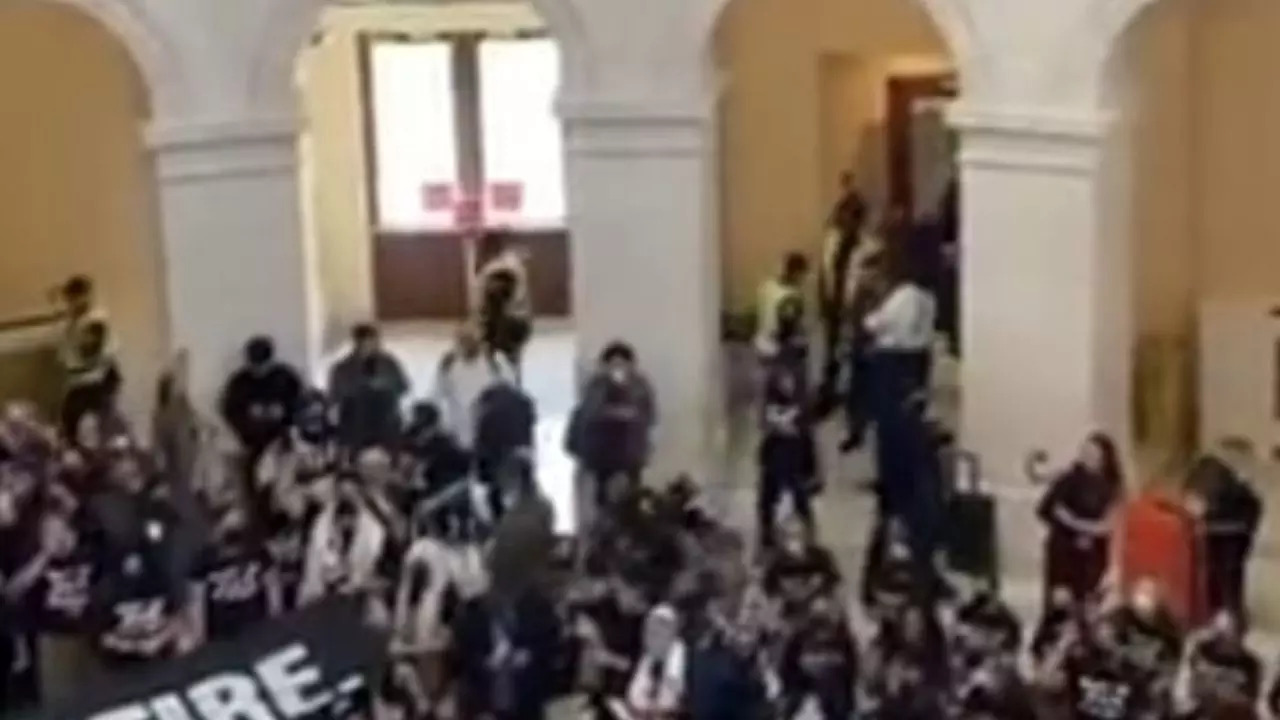 Capitol Hill Protests: Pro-Palestinian Demonstrators Occupy Cannon ...
