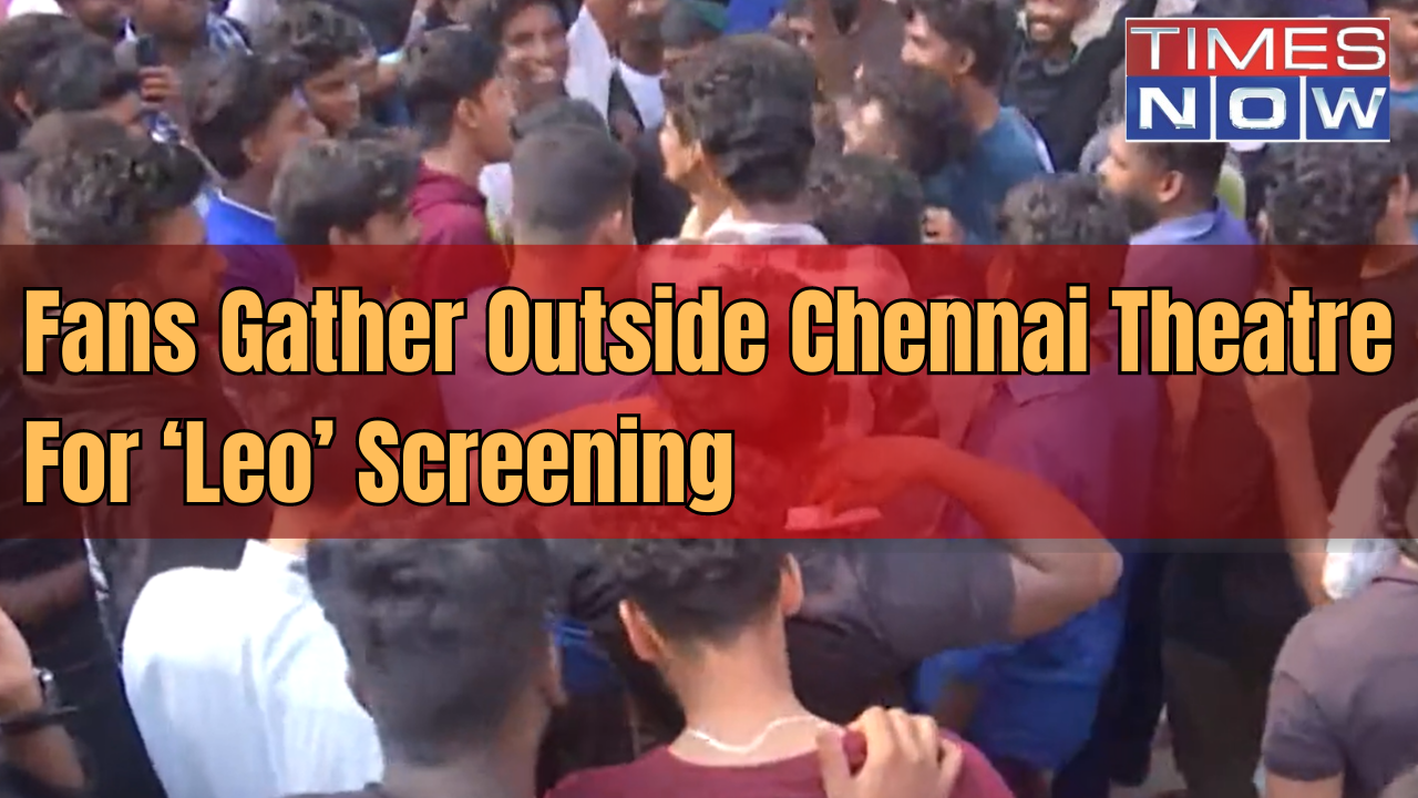 'Leo' Fever in Chennai: Massive Crowds Gather Outside Theaters For ...