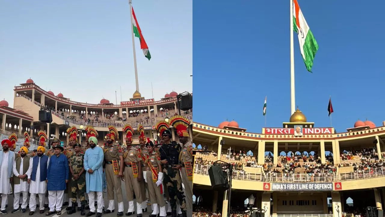Jhanda Ooncha Rahe Hamara: Tallest Tricolour Flagpole At Attari-Wagah ...