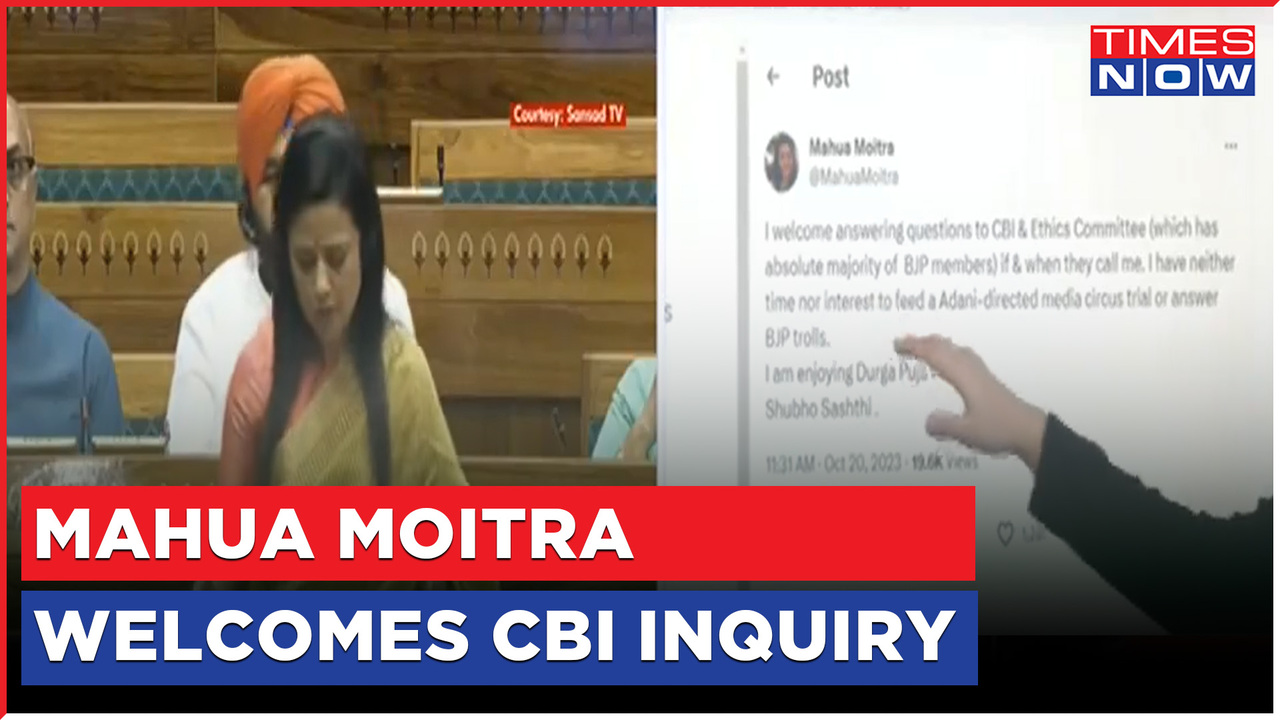 Mahua Moitra Welcomes CBI Inquiry In 'Cash For Query' Row | Watch What She Said In Tweet | Top ...