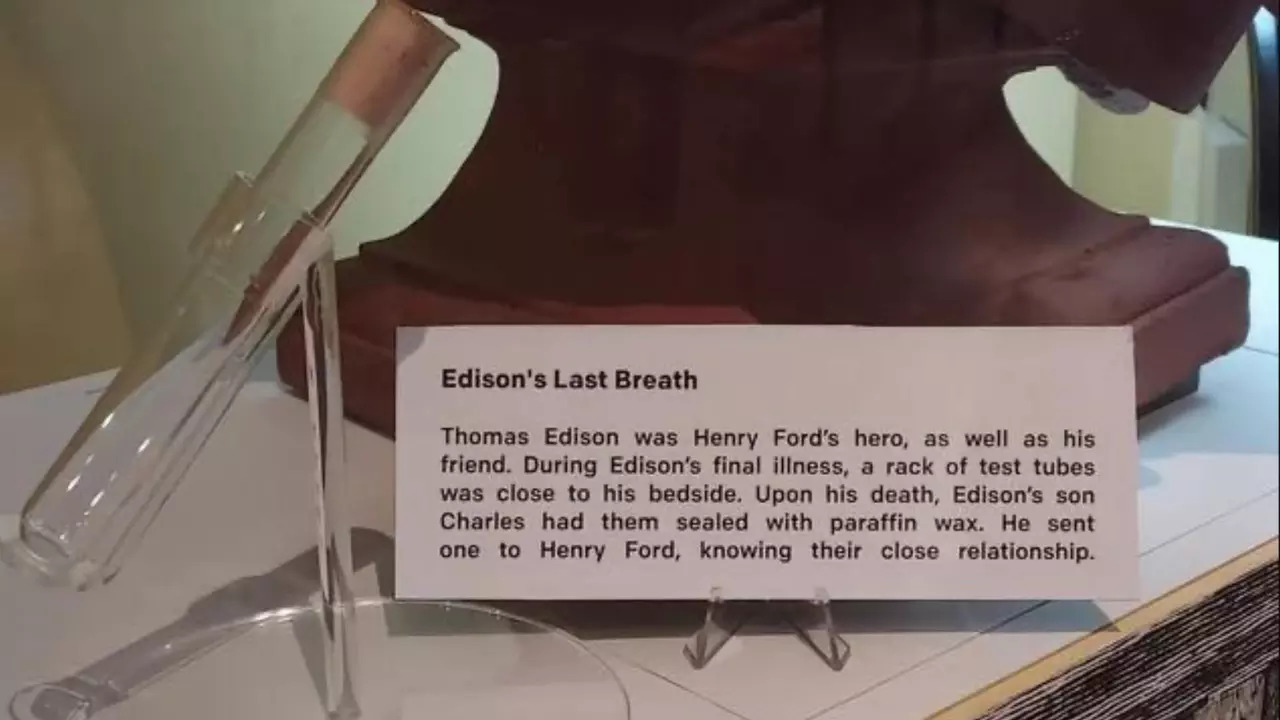 Thomas Edison's Last Breath Preserved In Michigan Museum: Report ...