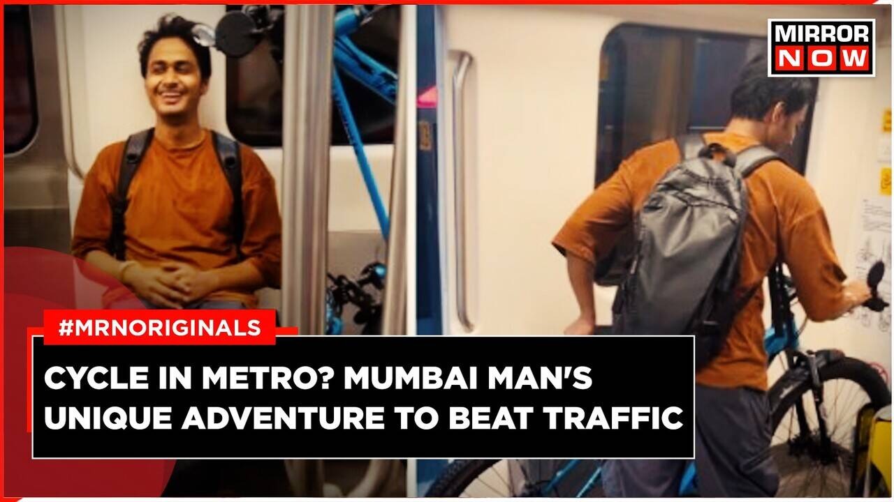 Cycle in Metro? Mumbai Man's Unique Adventure to Beat Traffic | Times Now