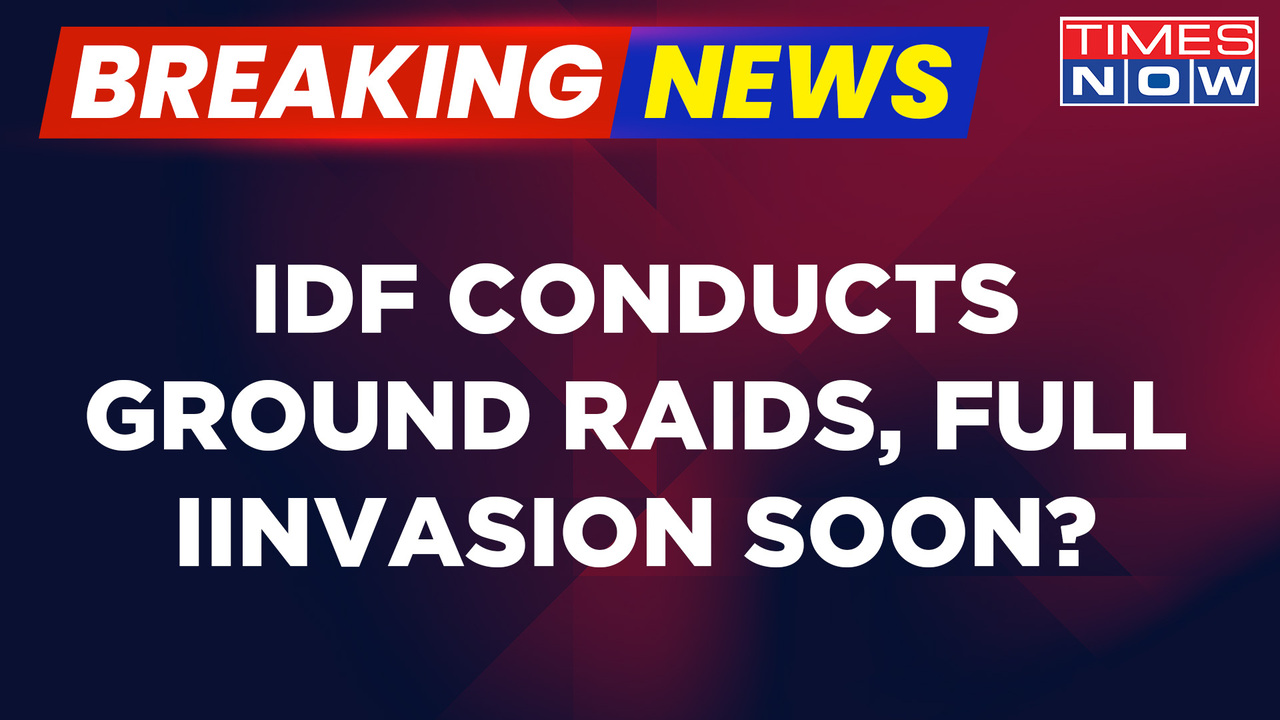 Breaking News | Israel Conducts Ground Raids In Gaza Strip, IDF Ready ...