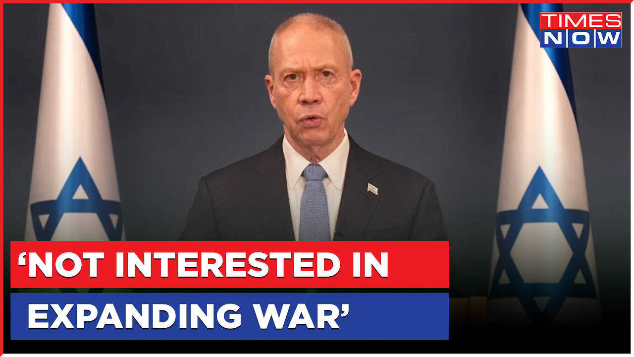 'Not Interested In Expanding War', Defence Minister Yoav Gallant | Israel-Hamas War | English ...