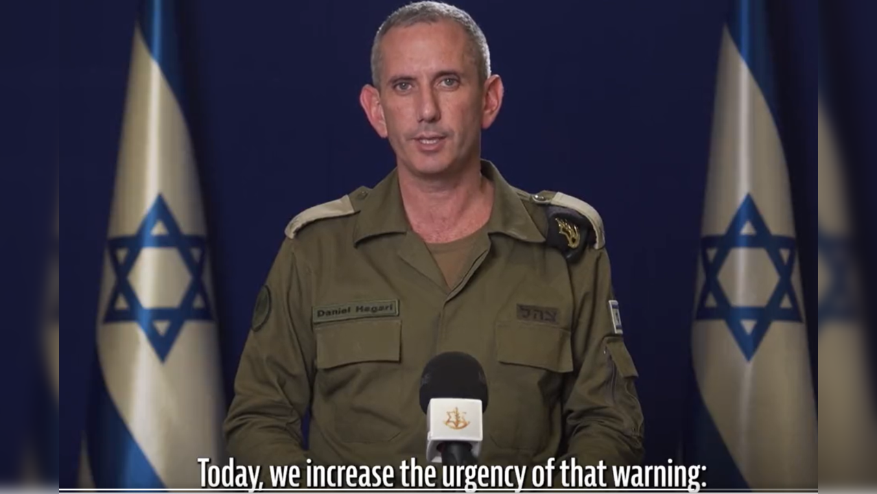 Urgent Warning Reissued By IDF To Gaza Civilians: 'Move Temporarily To ...