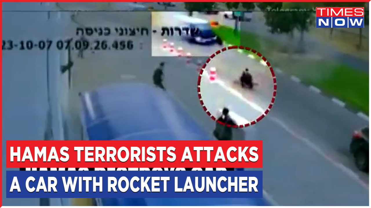 Hamas Terrorists Firing At A Car With A Rocket Launcher In Oct 7 Video ...