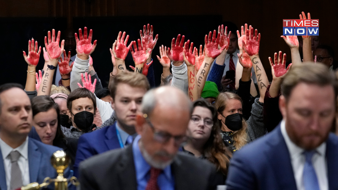 US Congress Session On Aid to Israel Interrupted By Protestors ...