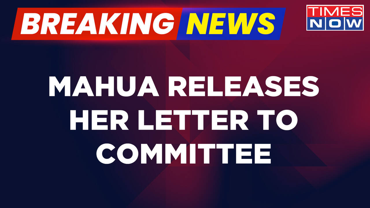 Breaking News | Mahua Moitra Releases Letter To Committee Ahead of Appearance Before Ethics ...