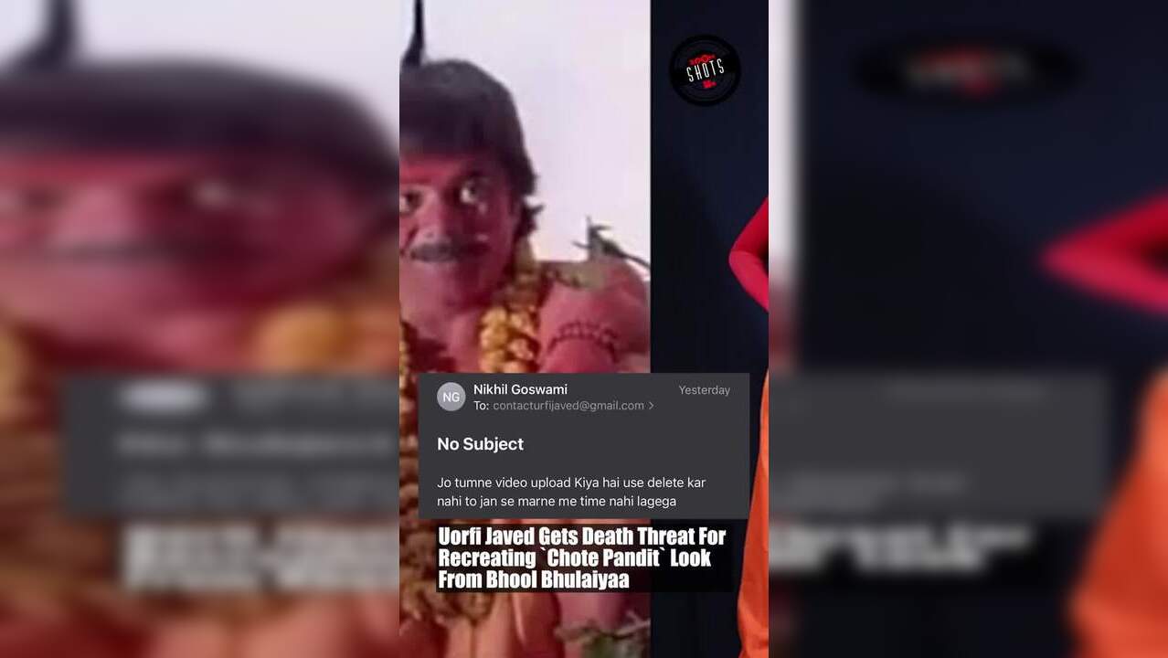 Uorfi Javad gets DEATH THREAT for recreating ‘Chota Pandit’ look from ...