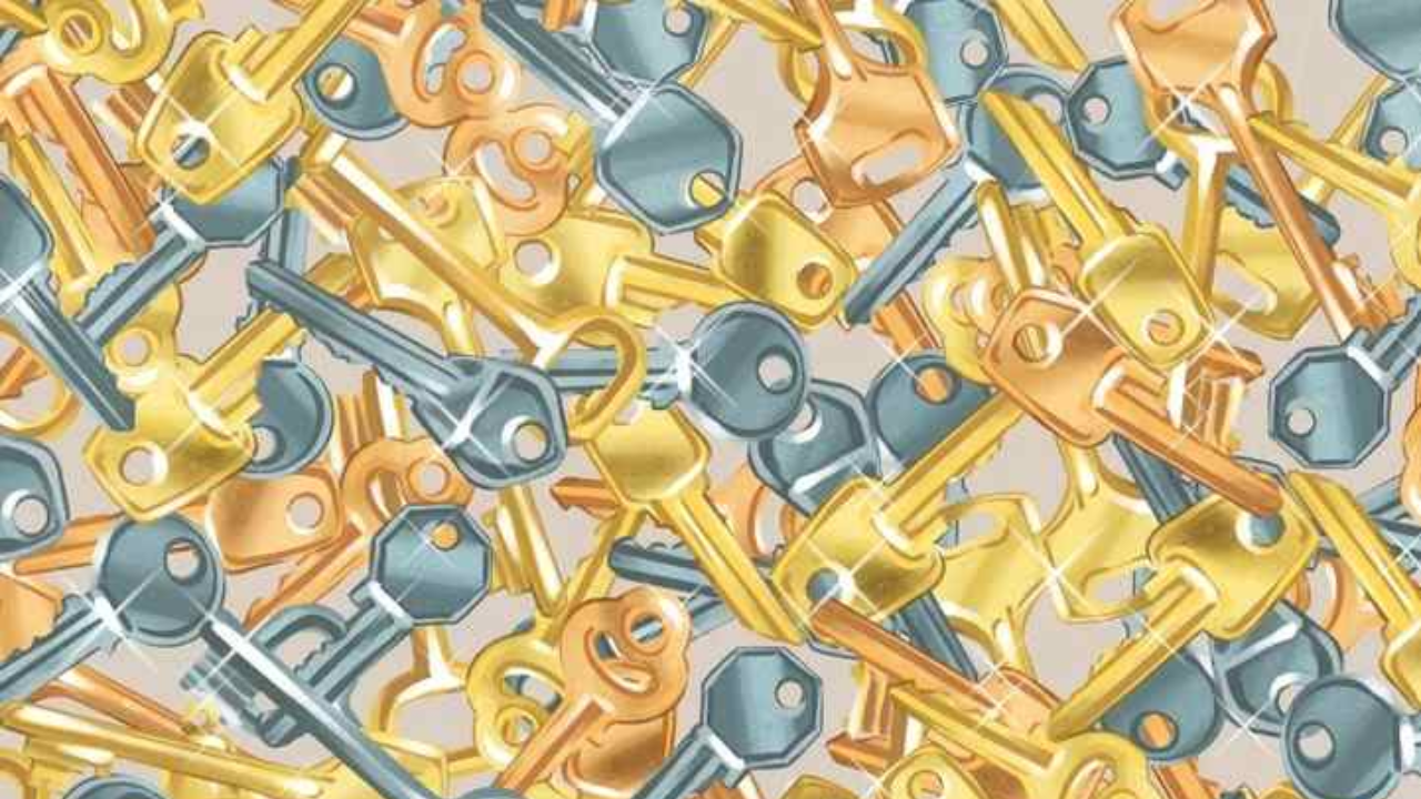 Brain Teaser: Can You Find The Bell Hidden Among Keys in This Optical ...